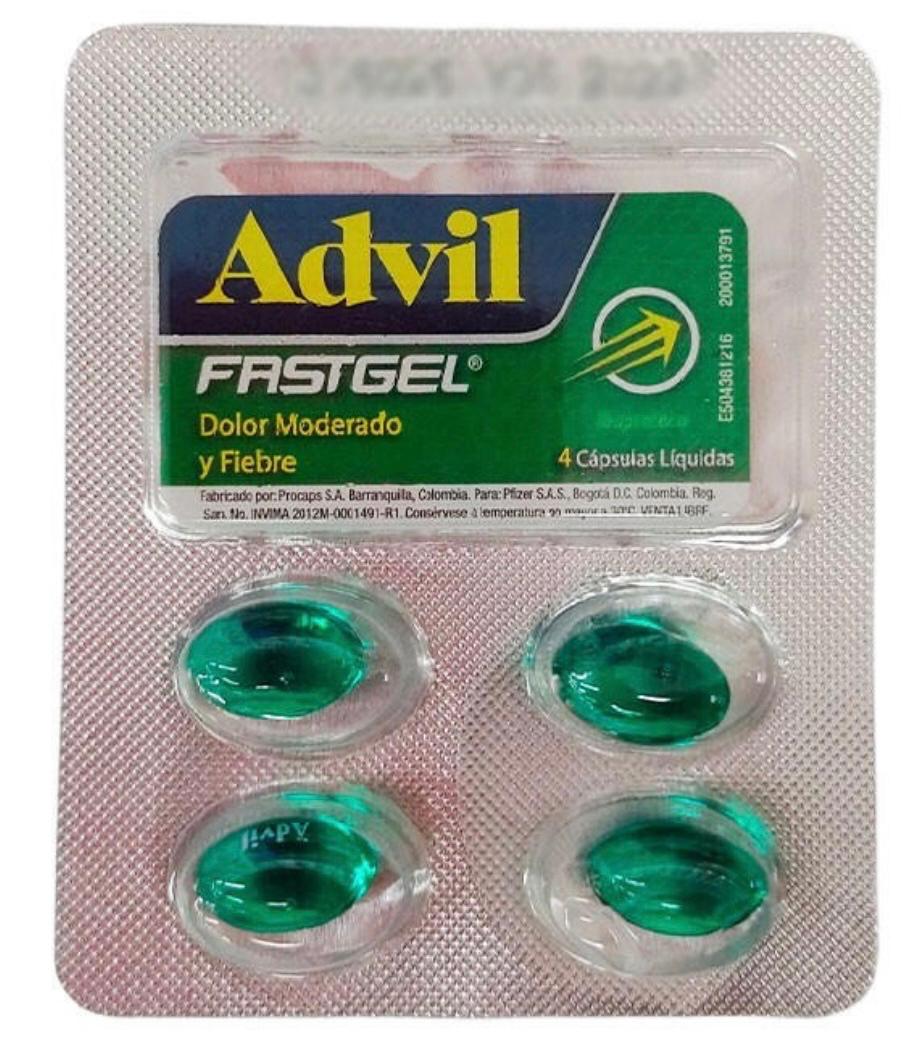 Advil Fastgel Blister X 4 Capsulas - Rappi
