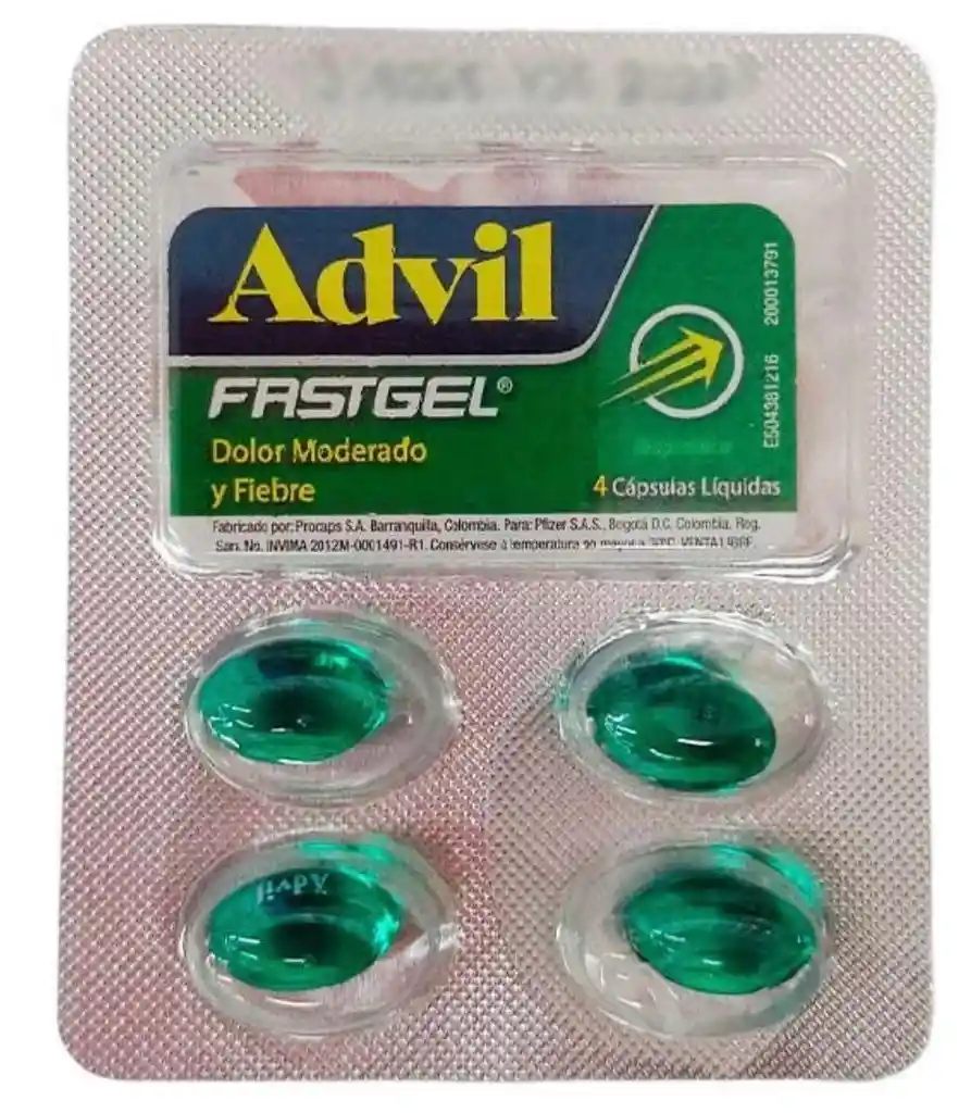 Advil Fastgel Blister X 4 Capsulas - Rappi