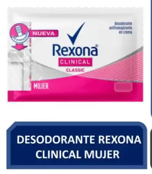 Rexona Clinical Women - Mujer En Crema Sachet Con Tapa Dispensadora 8 ...