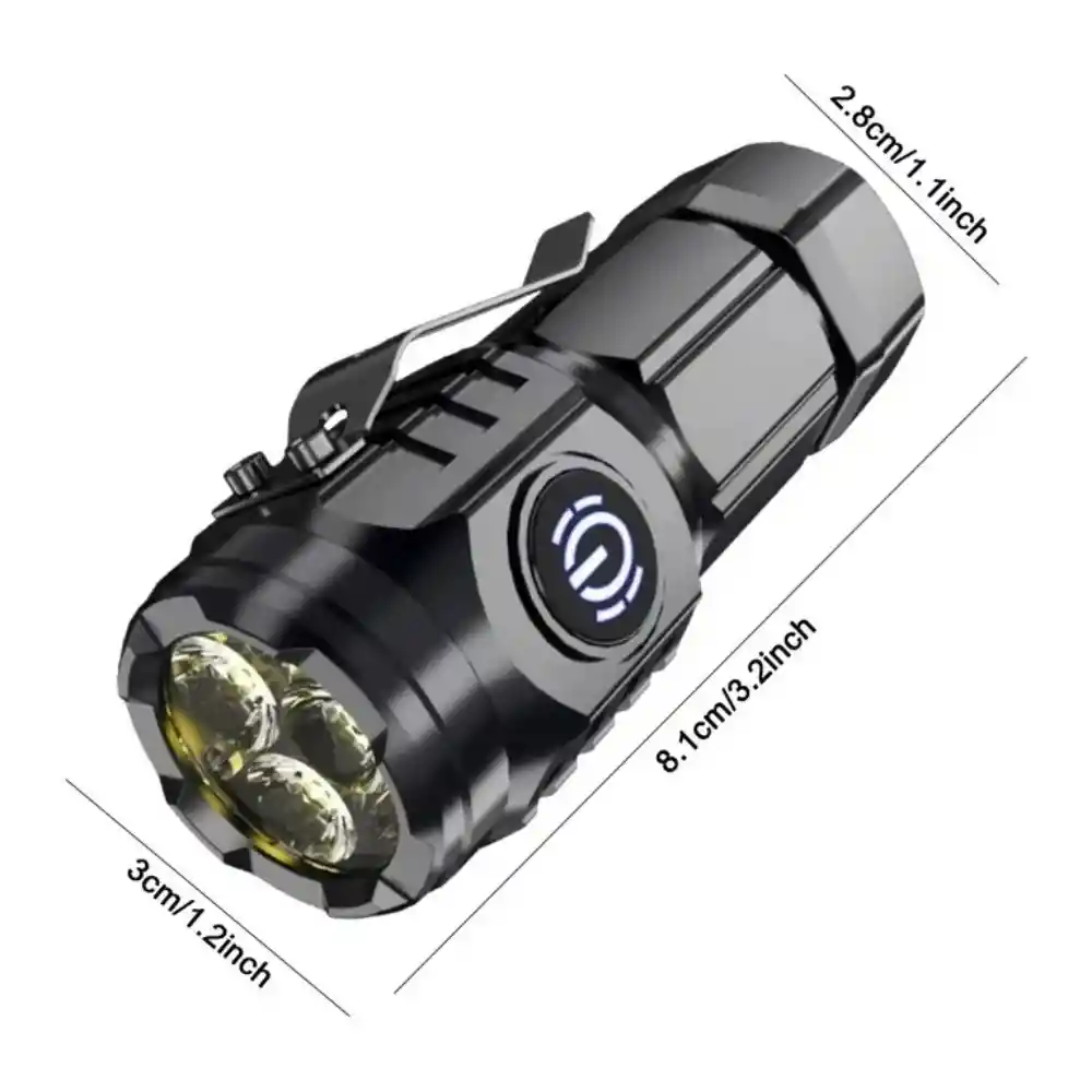 Linterna Tactica Led Recargable Clip Alta Potencia Ls-62 - Rappi