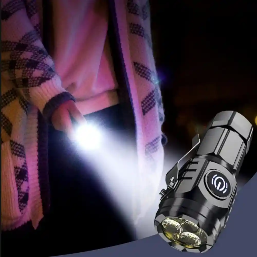 Linterna Tactica Led Recargable Clip Alta Potencia Ls-62 - Rappi