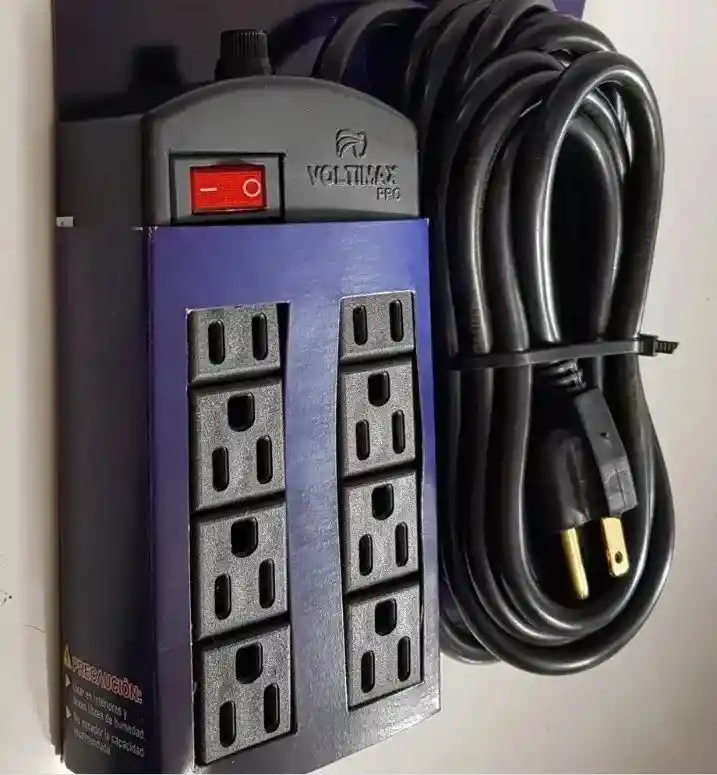 Multitoma 1 Metro Supresor Voltimax Pro 8 Tomas 120v 15a 1800w - Rappi