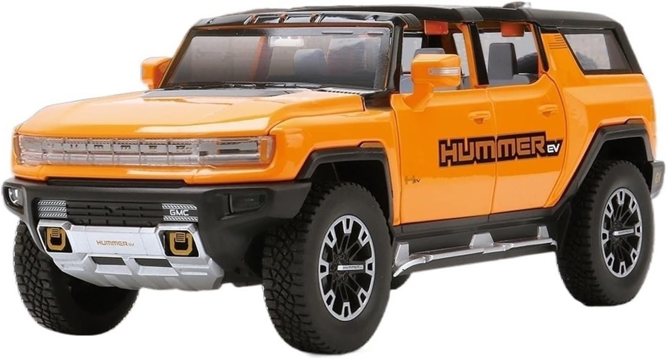 Carro Coleccionable Hummer Ev Naranja Con Luz Y Sonido Descapotable - Rappi