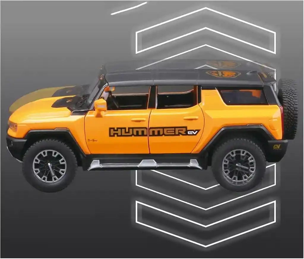 Carro Coleccionable Hummer Ev Naranja Con Luz Y Sonido Descapotable - Rappi