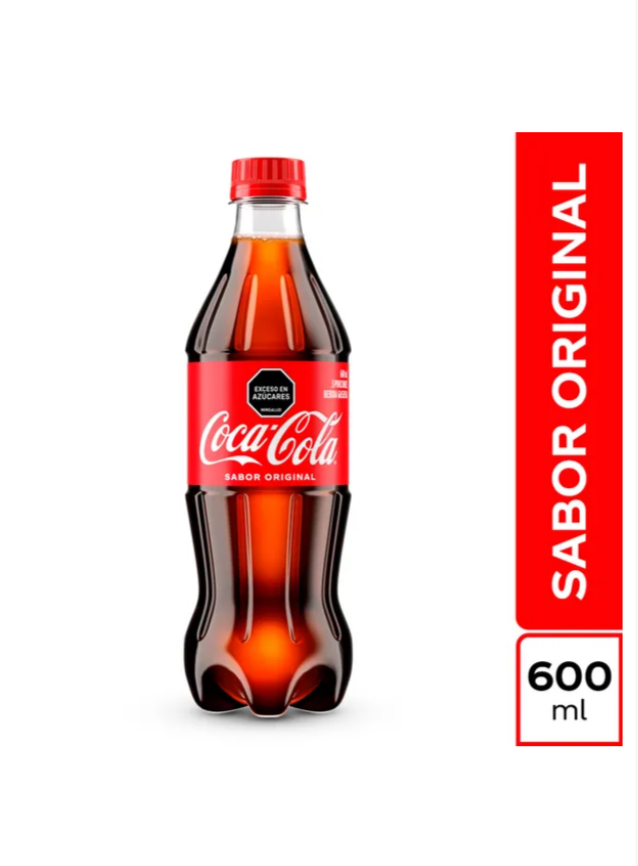 Coca Cola Gaseosa Sabor Original 600 Ml - Rappi