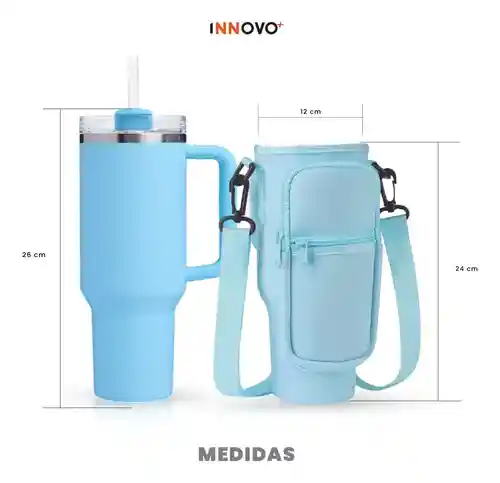 Termo Acero Inoxidable 40oz Con Funda Bolso Porta Termo Correa ...
