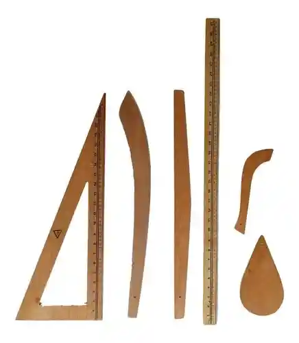 Kit De Reglas Para Modistería En Madera Grandes X6 Piezas - Rappi