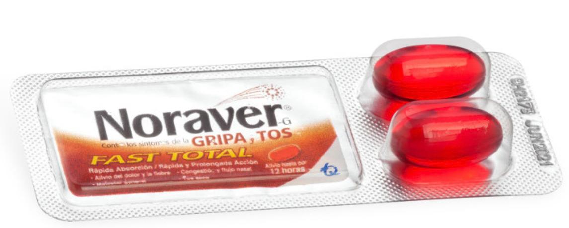 Noraver Gripa Y Tos Fast Total Blister X 2 Capsulas - Rappi