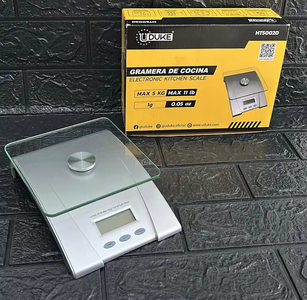Gramera Digital Duke 5kl En Base De Vidrio - Rappi