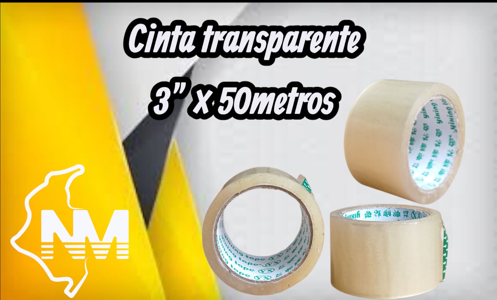 Cinta Transparente 3" ×50metros - Rappi