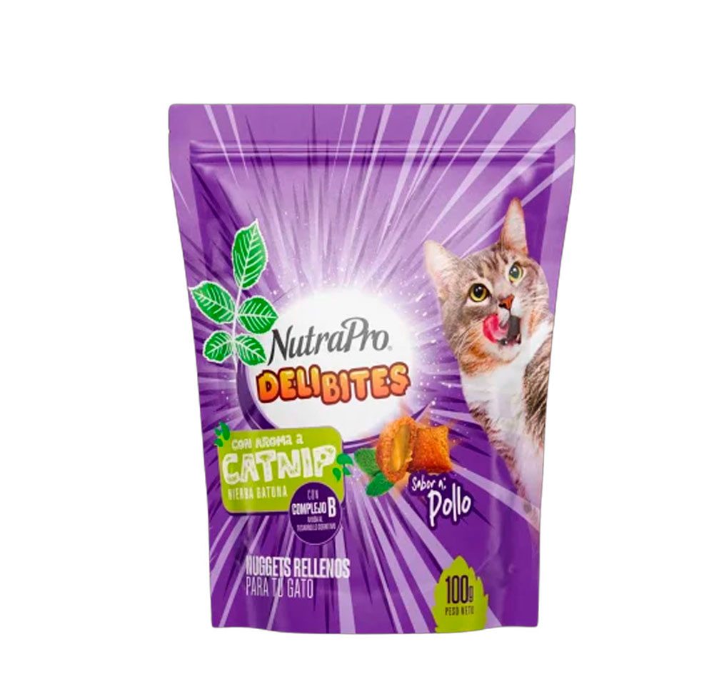 Nutrapro Deli B Cat Pollo Catnip X100g - Rappi