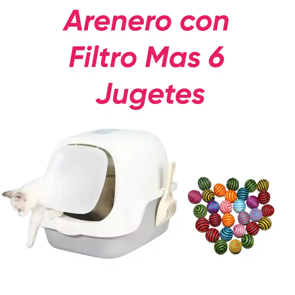 Baño Arenero Con Filtro Mas 6 Juguetes Gris - Rappi
