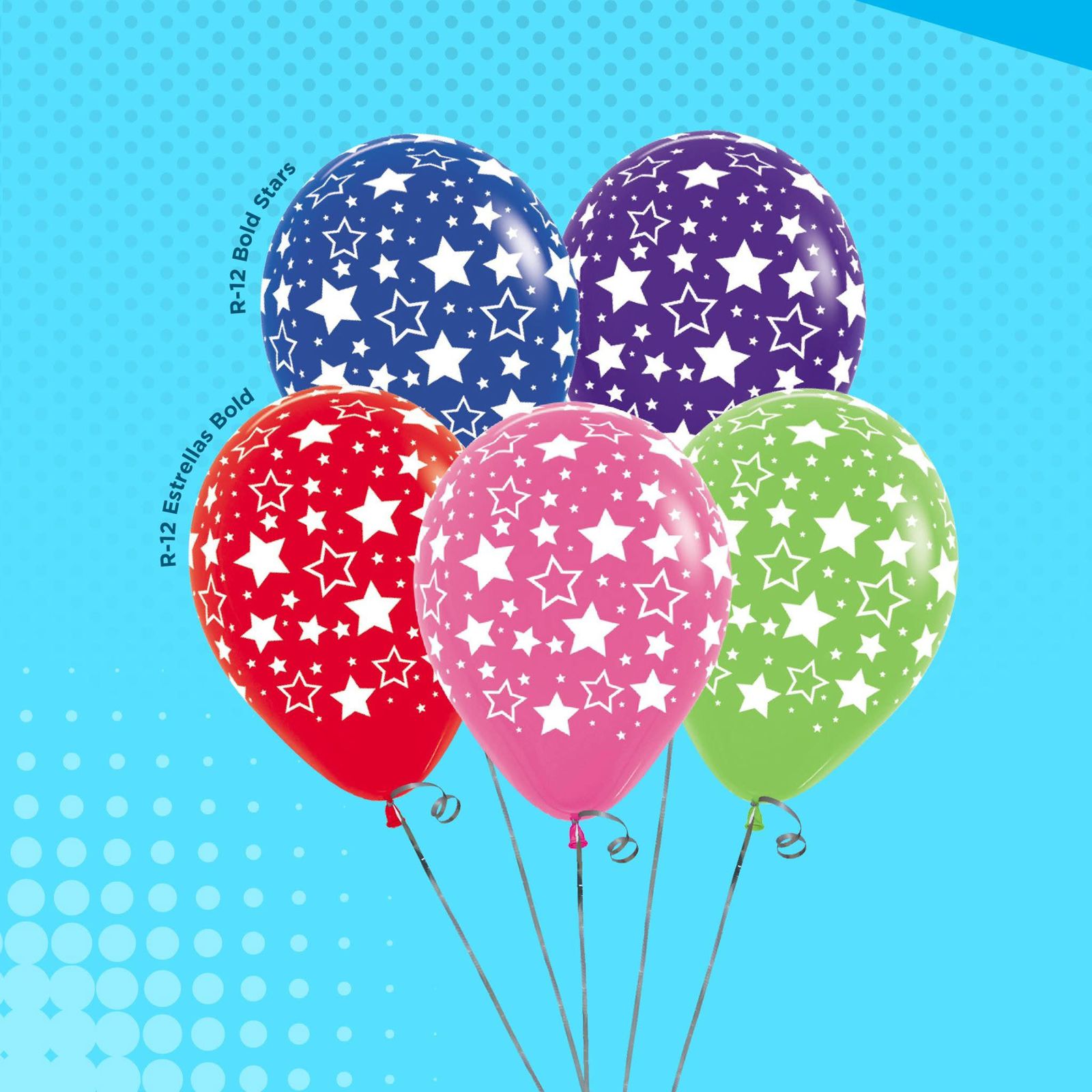 Bouquet Globos Estrellas (5 Globos Inflados Con Helio) - Rappi