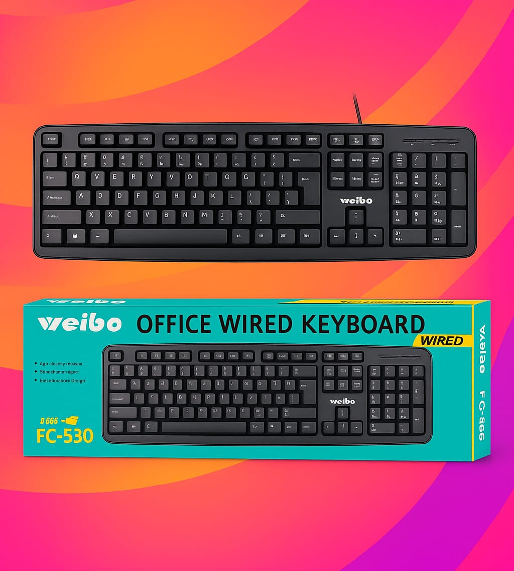 Teclado Alámbrico Weibo Fc-530 Usb | Office Wired Keyboard - Rappi