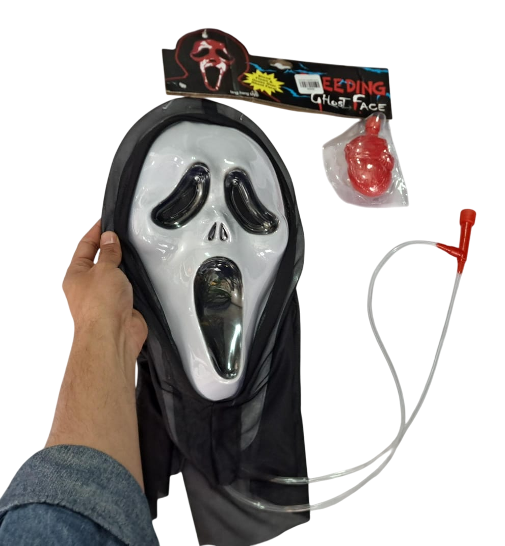 Mascara Scream + Sangre Scary Movie Lengua Disfraz Halloween - Rappi