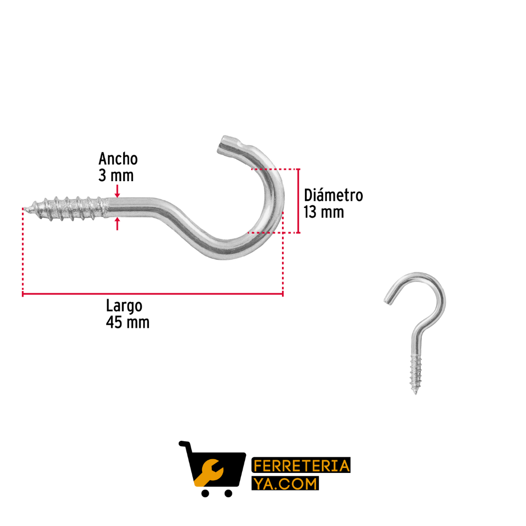 Armella Abierta 19x60 - 44379 X 5 Unidades - Rappi