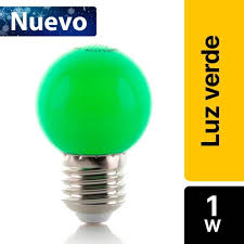 Bombillo Led Color Pin Pon 1w Luz Verde E27 - Rappi