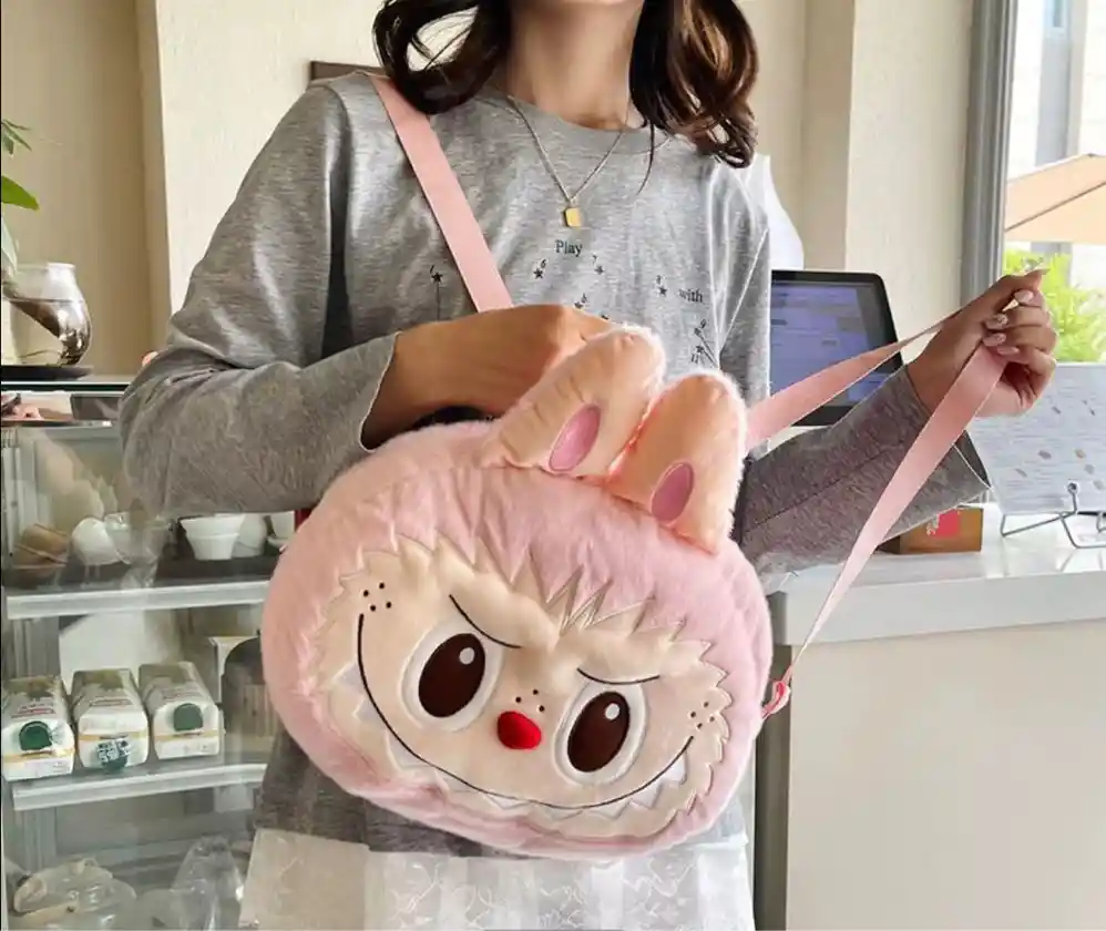 Bolso Peluche Cara Labubu - Rappi