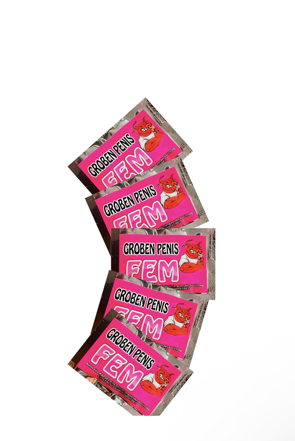 Estimulante Sexual Femenino X5 Pastillas Groben Penis Fem Potenciador ...