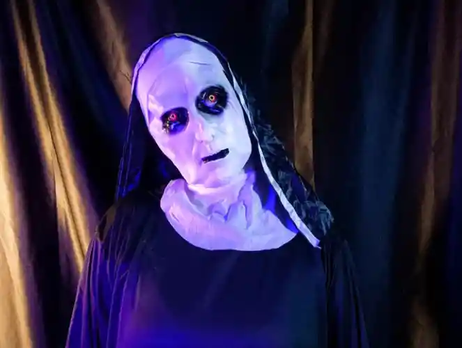 Máscara Monja Macabra Látex Disfraz Cosplay Halloween - Rappi