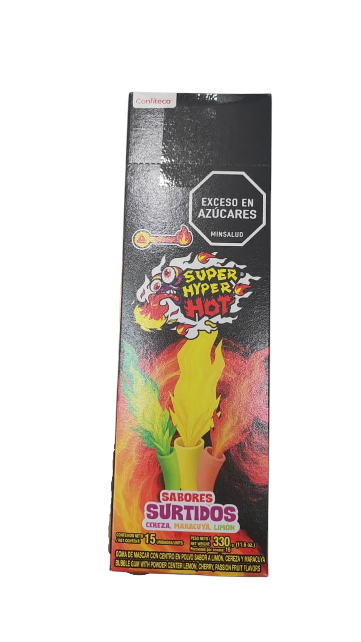 Chicle En Barra Super Hiper Acido Hot Surtido X 15 - Rappi