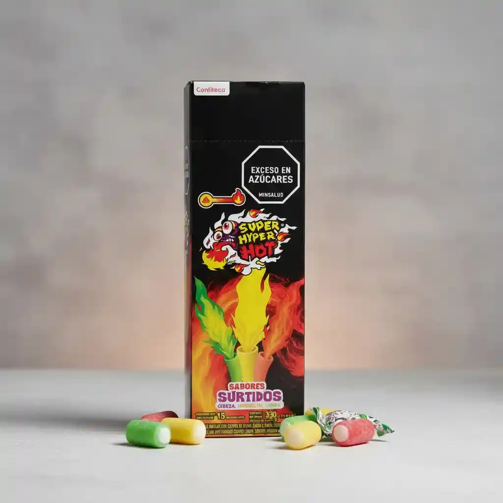 Chicle En Barra Super Hiper Acido Hot Surtido X 15 - Rappi