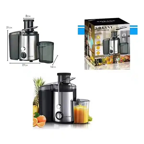 Extractor De Jugos Sokany Extractor Sk-400 800w - Rappi