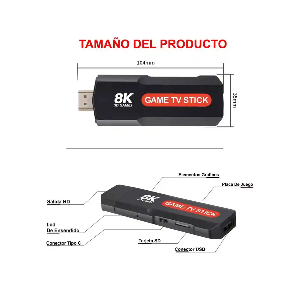Consola Retro Android Tv Wifi 2en 1 - Negro - Estándar - Rappi