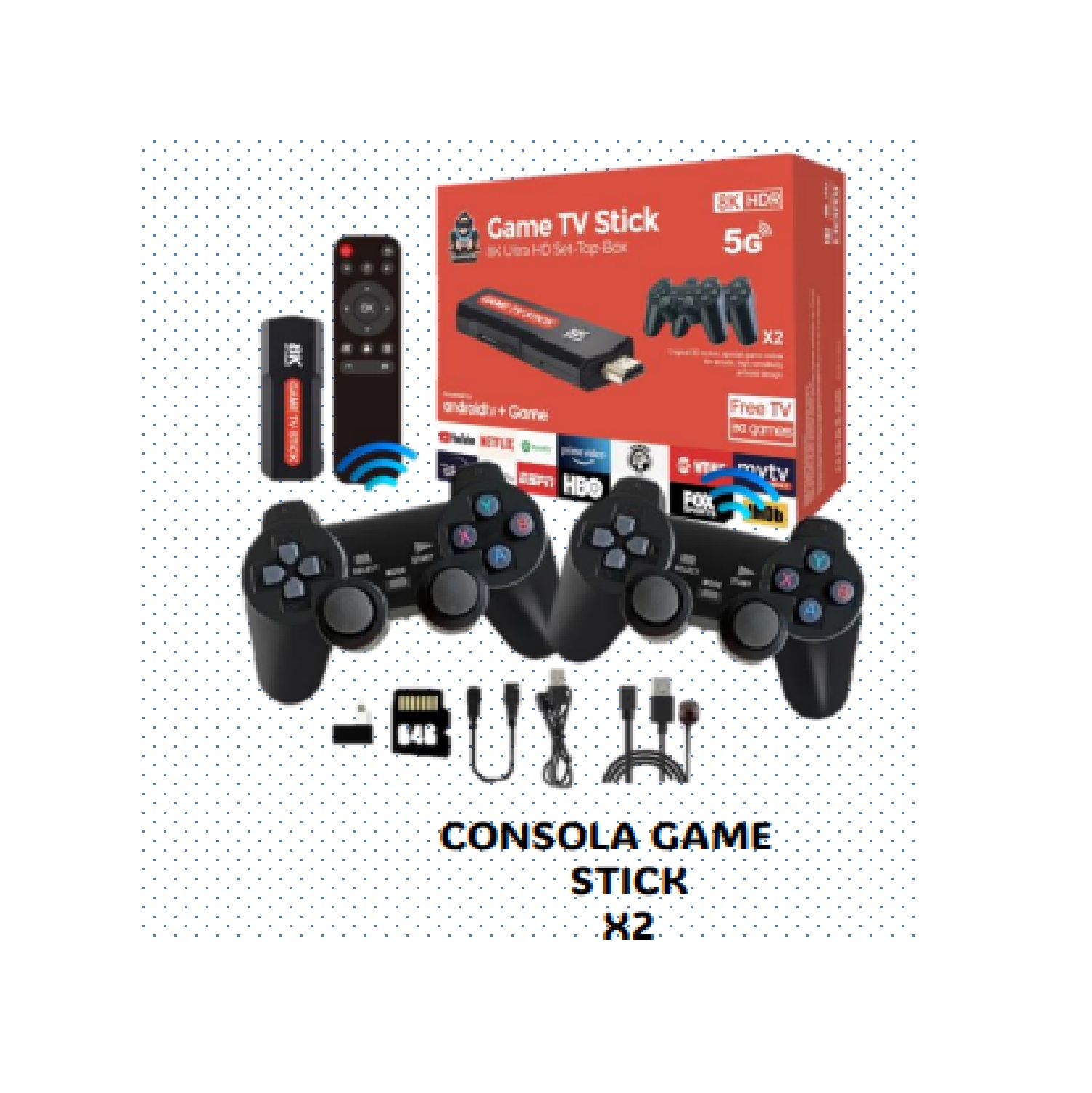 Consola Retro Android Tv Wifi 2en 1 - Negro - Estándar - Rappi