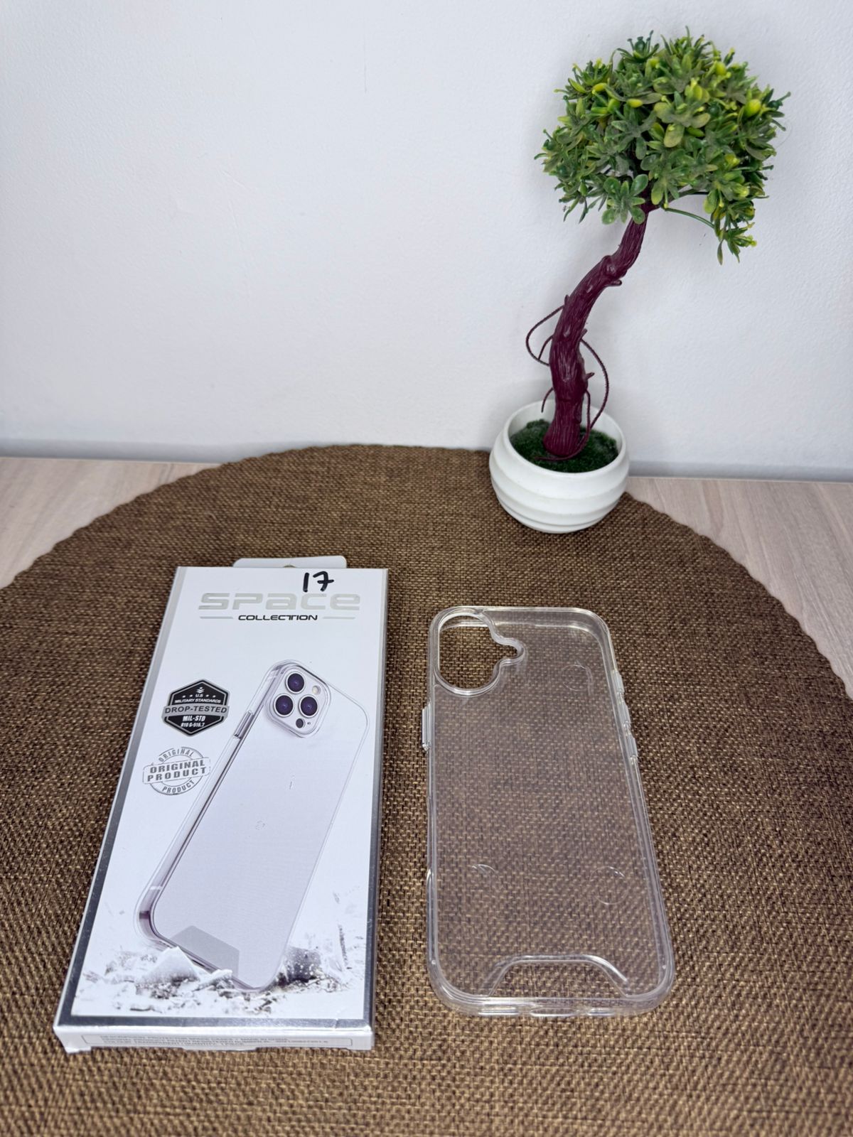 Forro Iphone 17 / Space / Transparente Botones Grises / Proteccion - Rappi