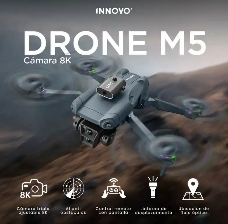 Mini Drone M5 M5 Innovo Drone Plus Con Dual Cámara 8k Negro Negro - Rappi