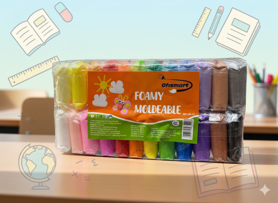 Foamy Moldeable Colores Surtidos X24 Ofismart - Rappi