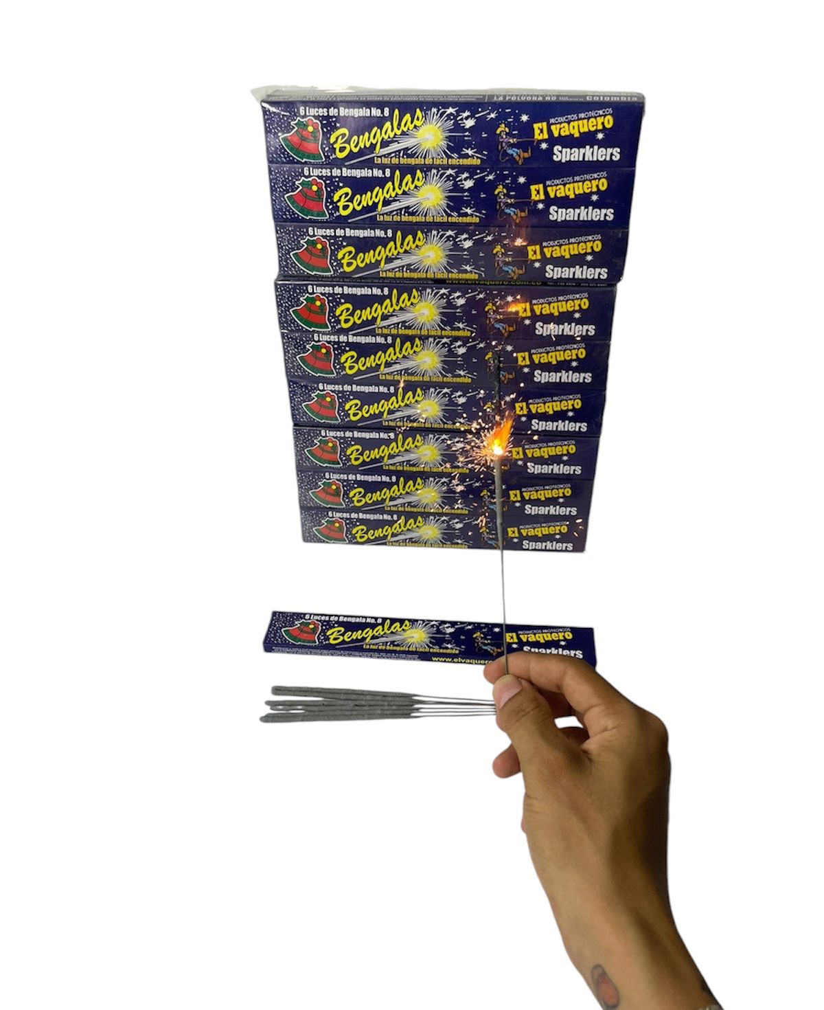 Chispitas Mariposa Caja X 6 Unidades Bengala Mariposa Pólvora Polvora ...