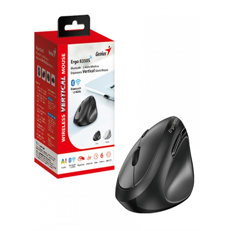 Mouse Genius Ergonomico 8350s Dual Vertical Bluetooth - Rappi