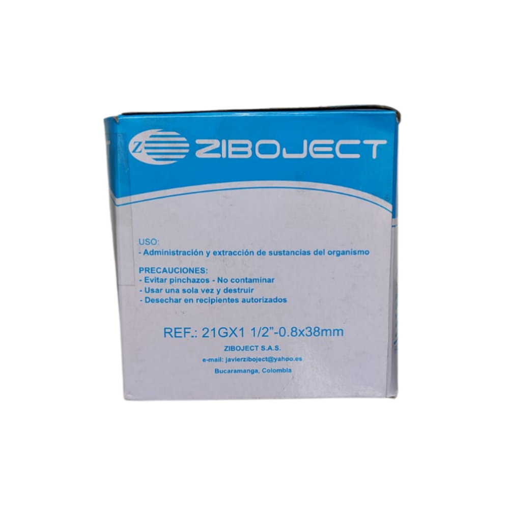 Aguja Hipodermica 21g X 1 1/2 Ziboject - Rappi