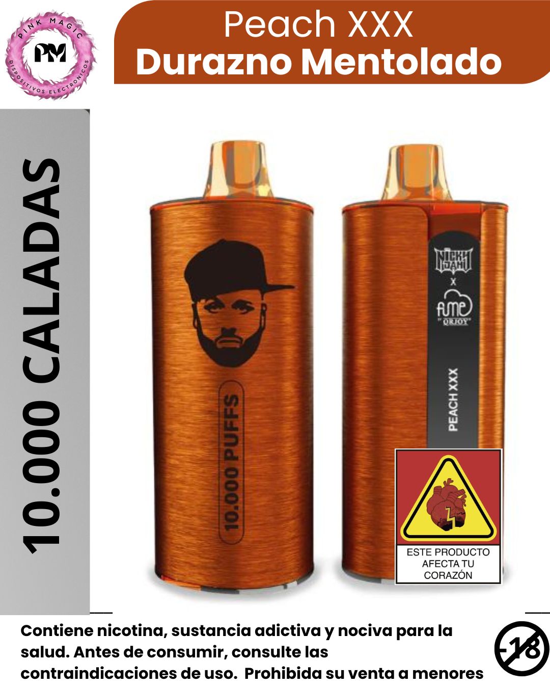 Nicky Jam 10.000 Puffs Vapes Peach Xxx - Rappi