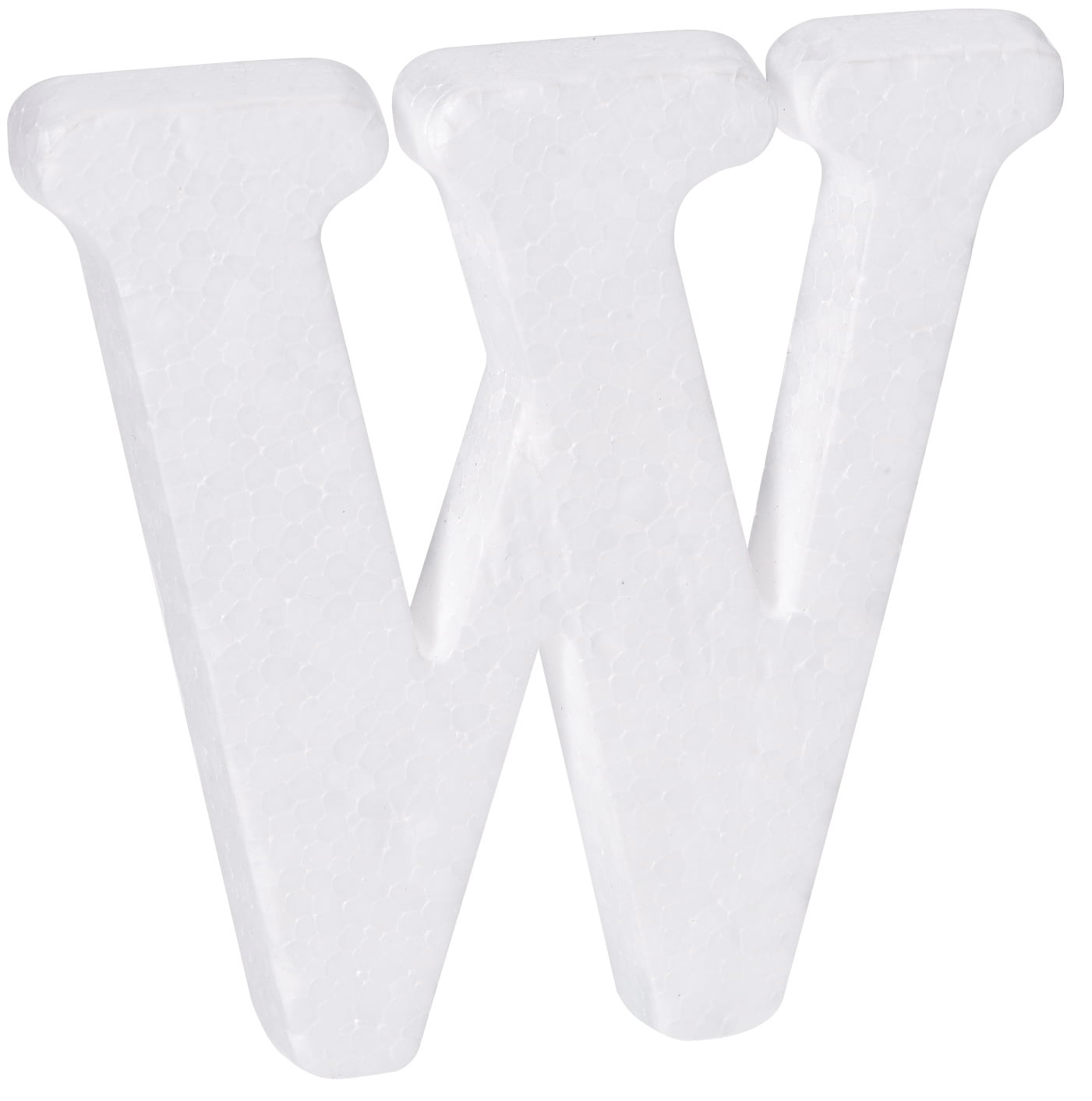 Letra ( W ) En Icopor De (20cm) - Rappi