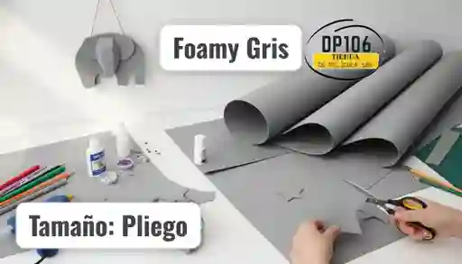 Foami Plateado Escarchado Pliego X 1 Und / Foamy / Fomi Plata desde ...