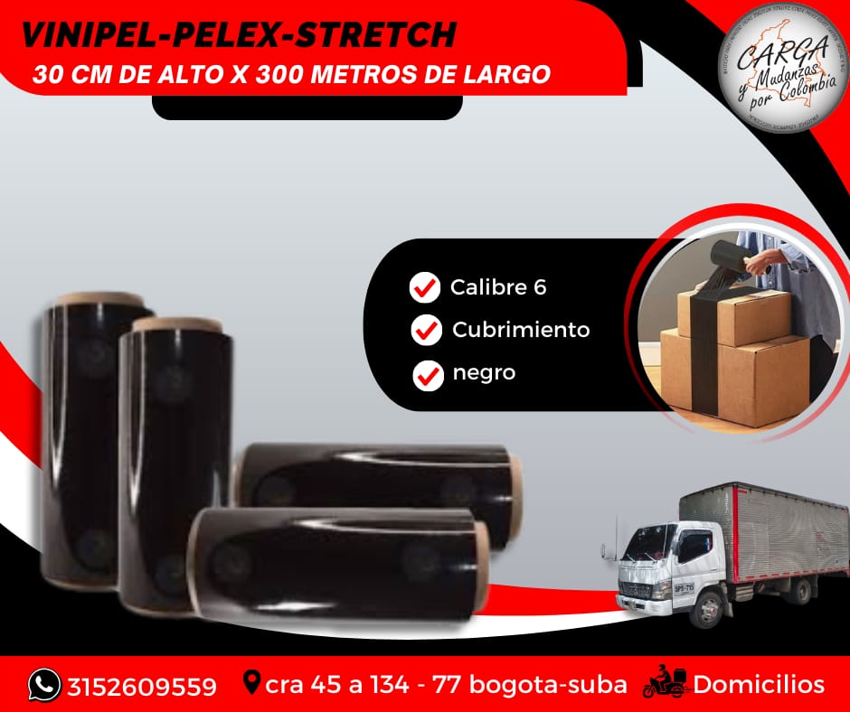 Vinipel Pelex Stretch Papel Film De 15 Cm De Alto X 300 Metros De Largo ...