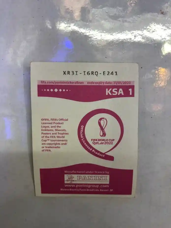 Lamina Escudo De Arabia Saudita Para Album Copa Mundial Qatar 2022 ...
