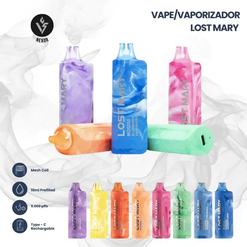Vape/ Vaporizador - Lost Mary 5k Pff - Gami (sabor A Dulces Japoneses ...