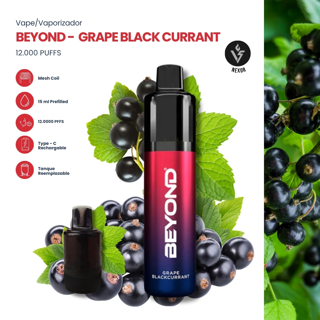 Vape/ Vaporizador Beyond – Grape Black Currant - 12 K - Rappi
