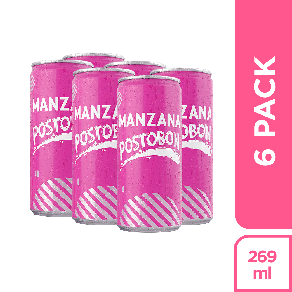 Gaseosa Manzana Postobon 6 Pack Lata x 269 mL - Rappi