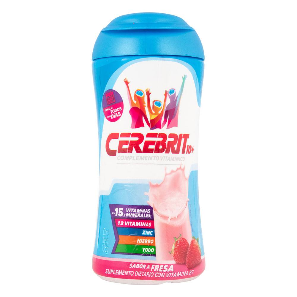 Cerebrit 10+ Suplemento Vitamínico Sabor a Fresa - Rappi