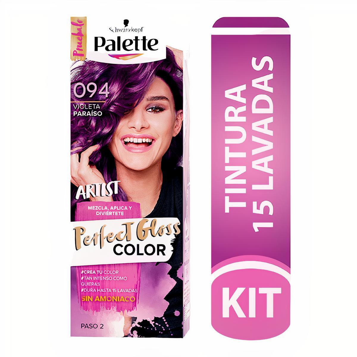 Palette Tinte Perfect Gloss Color Violeta Paraíso 094 - Rappi