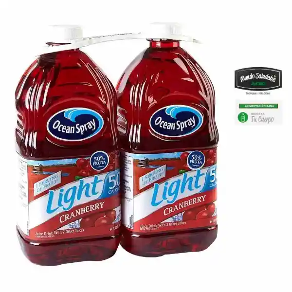 Ocean Spray Pack Jugo Light Cranberry Cocktail - Rappi
