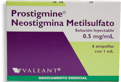 Prostigmine 0.5mg / mL Caja X 6 Ampollas Rx - Rappi