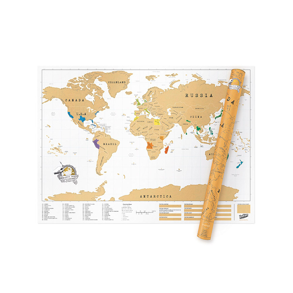 Inusual Design Mapa Scratch Original Xl - Rappi