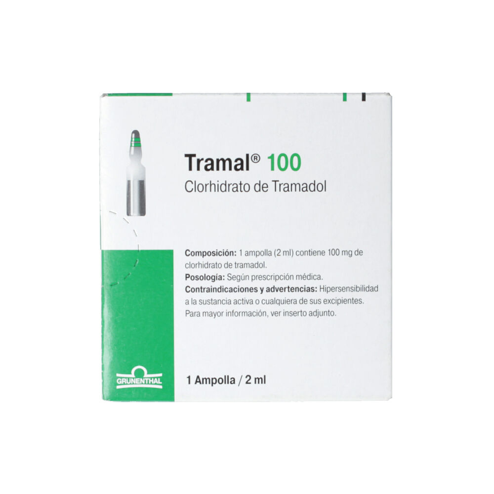 Tramal Grunenthal Colombiana 100 Mg 1 Ml X 1 Ampolla Precio - Rappi