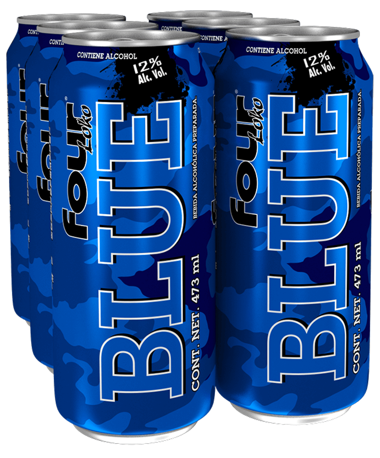 Four Loko Six Pack Blue Lata 473 Ml - Rappi